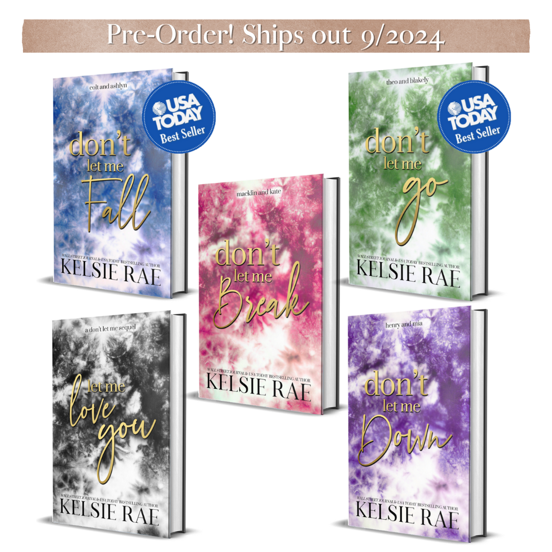 Don't Let Me Series Gold Foil Hardback Bundle – Author Kelsie Rae